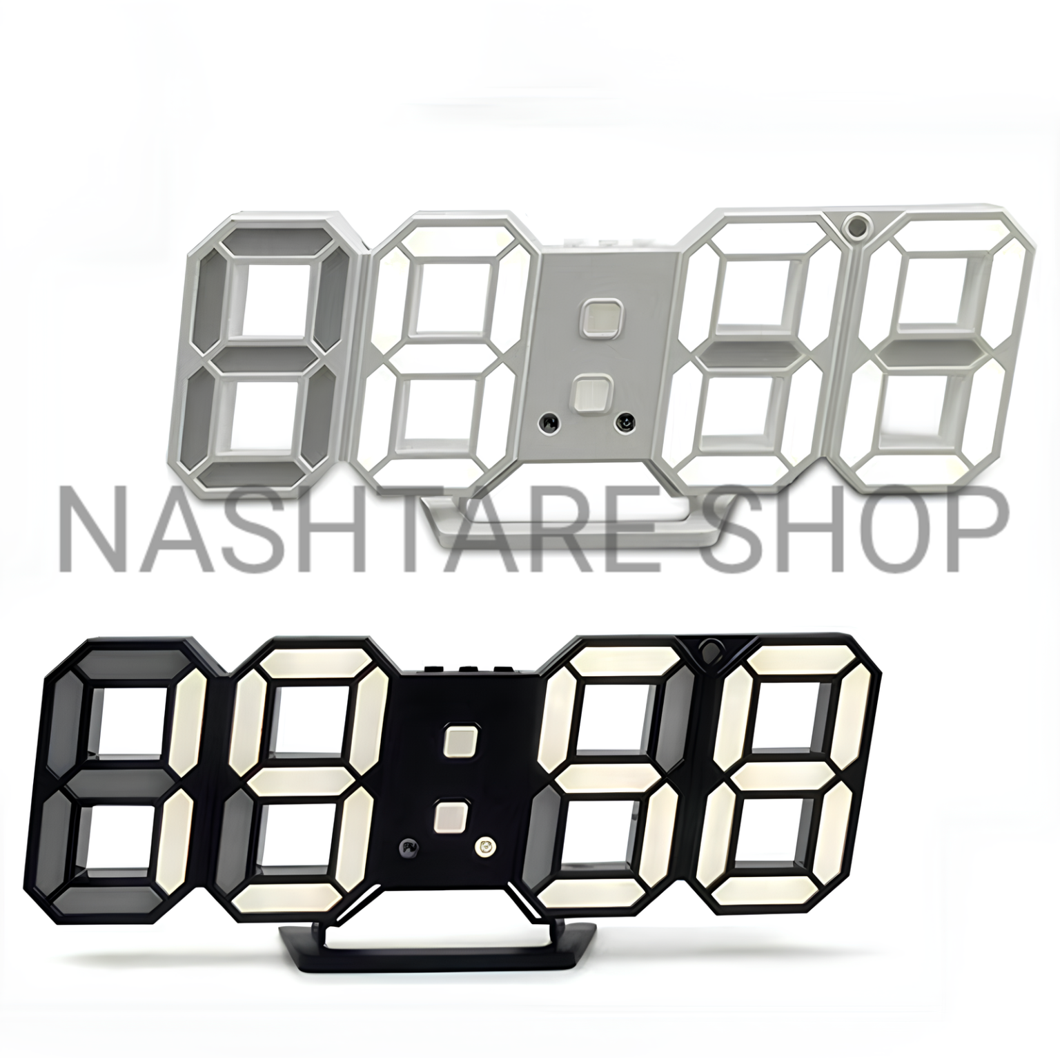 Digital 3D Alarm Clock | ساعة منبّه رقمية | Nashtare Shop
